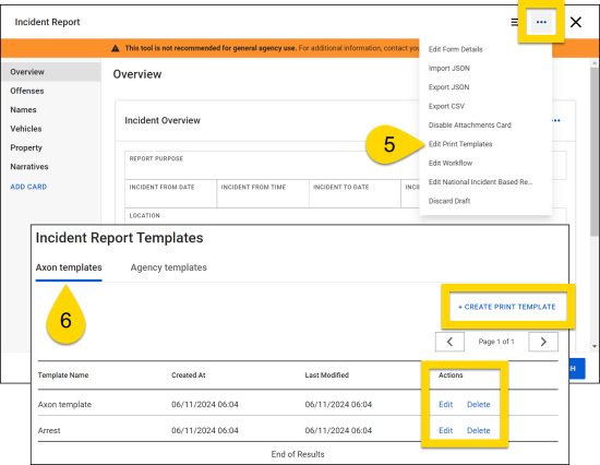 Manage Axon Templates - Axon Standards