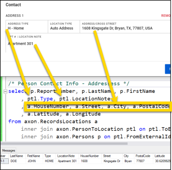 Field mappings - Axon Records DataStore v1