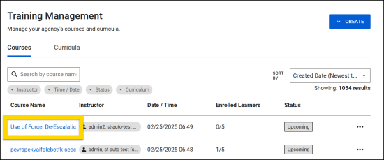 Update a Course - Axon Standards