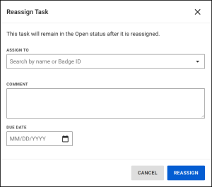 Reassign Case Tasks - Axon Standards