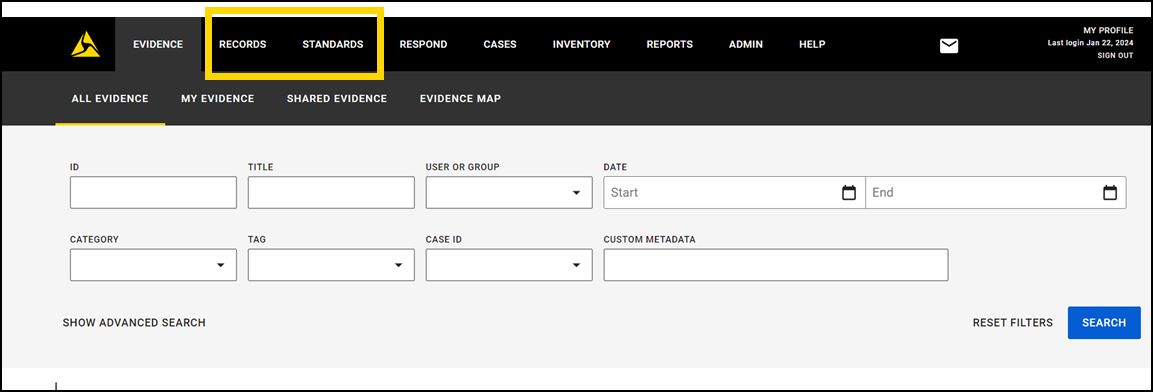 Sign In and Sign Out - Axon Standards