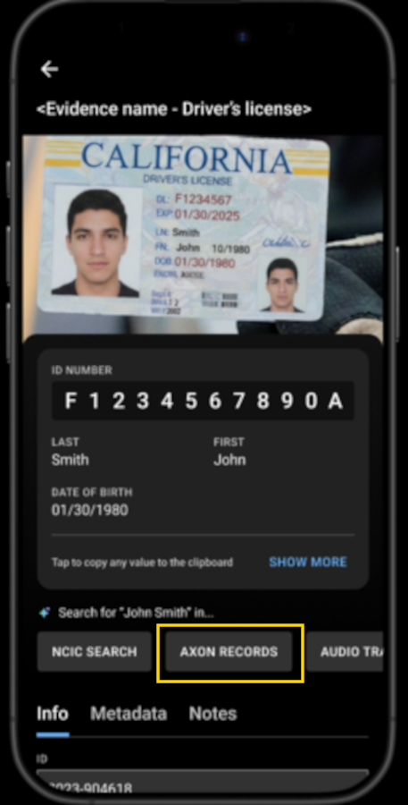 Smart Capture in the Axon app